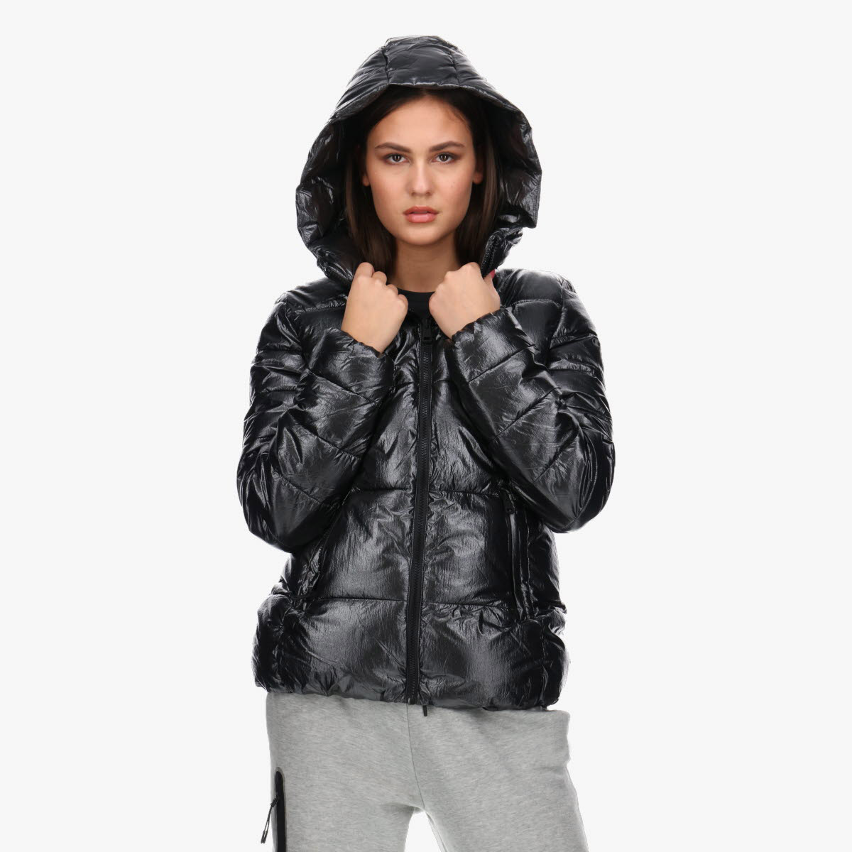 Champion Jacheta HOODED POLYFILLED JACKET | SportVision Romania