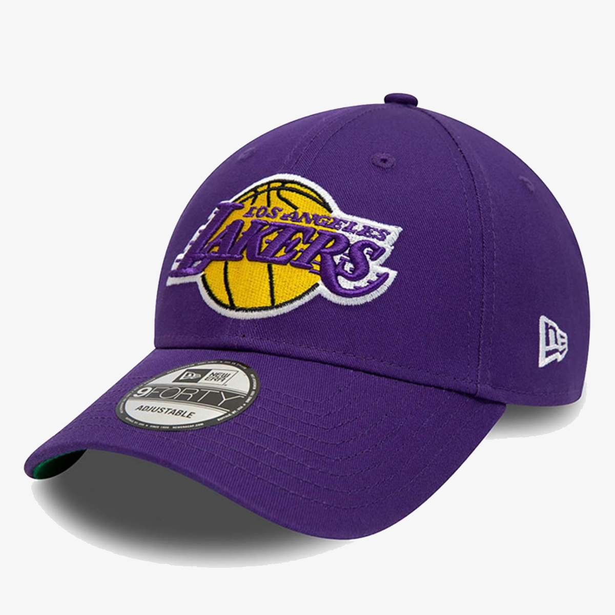 New Era Sapca LA Lakers Team Side Patch Purple 9FORTY Adjustable Cap ...