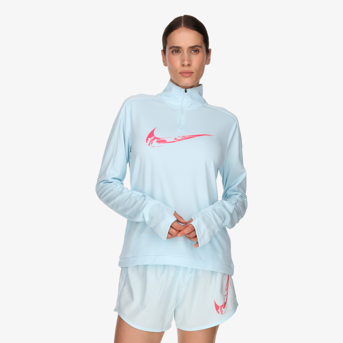 Nike Tricou maneca lunga Swoosh | SportVision Romania