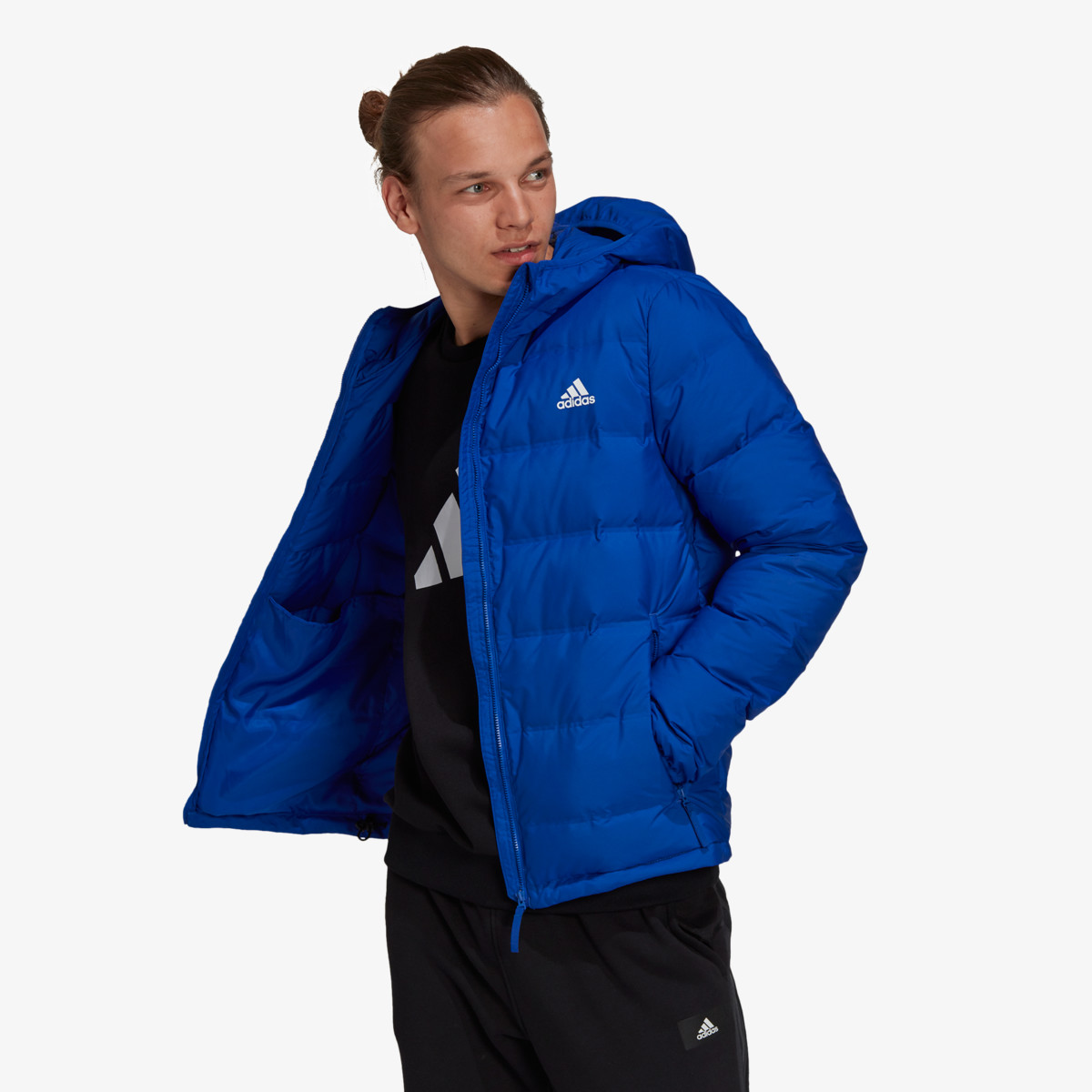 adidas Jacheta HELIONIC HOODED DOWN | SportVision Romania