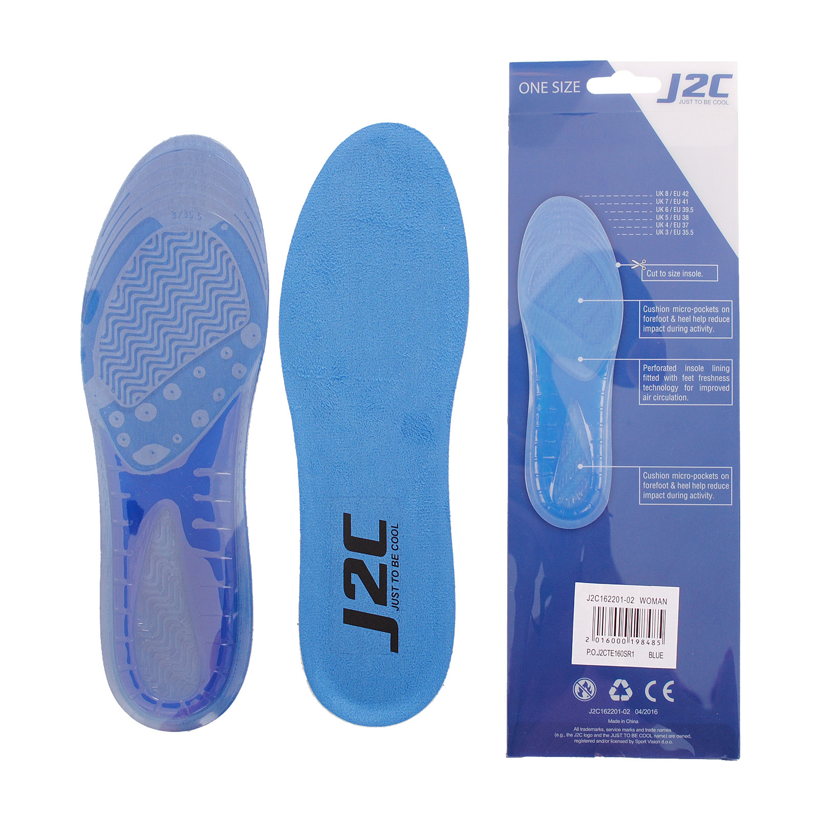 J2C Brant GEL INSOLE | SportVision Romania