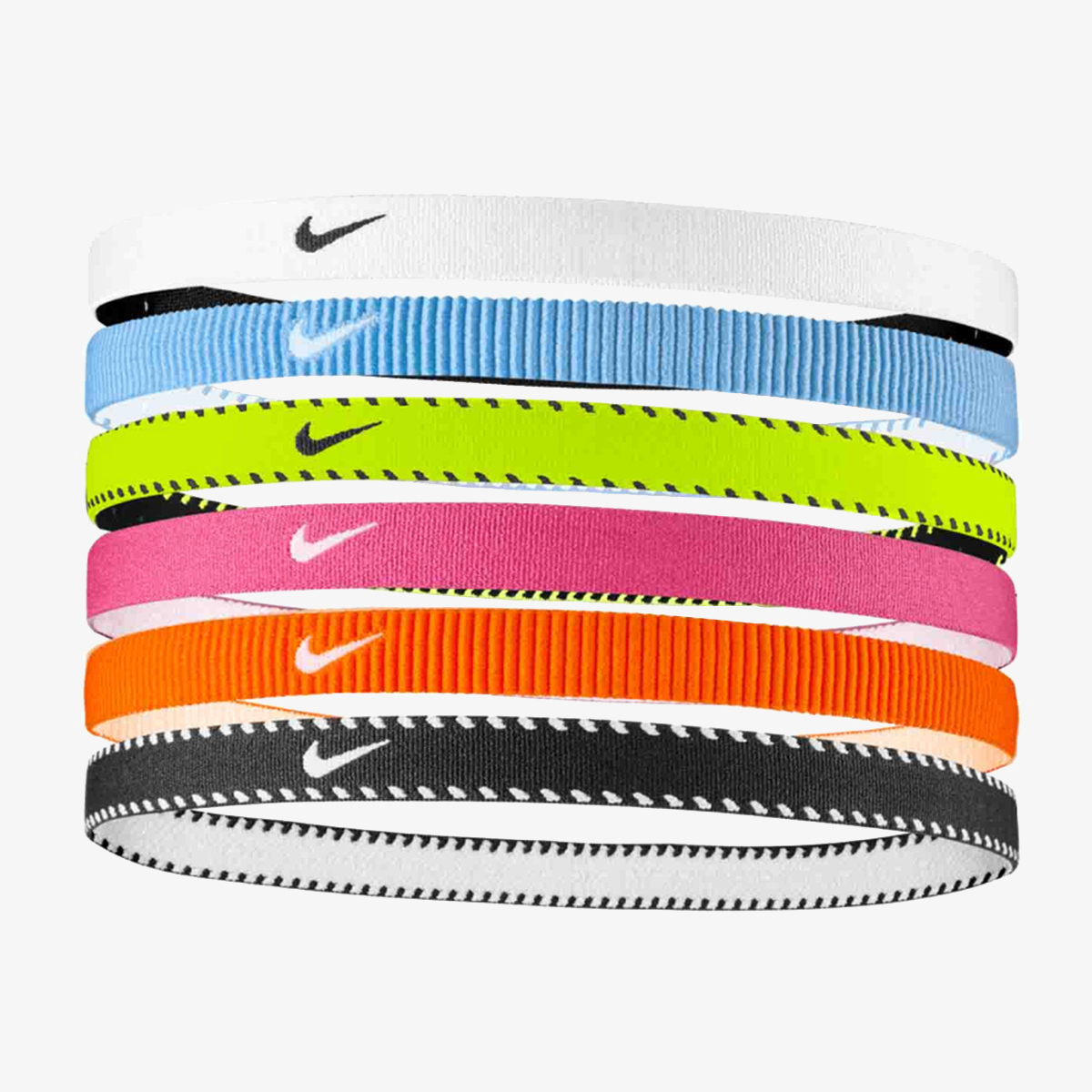 Nike Banda de cap NIKE FLEX CLASSIC HEADBANDS 6PK VOLT/VIV ...